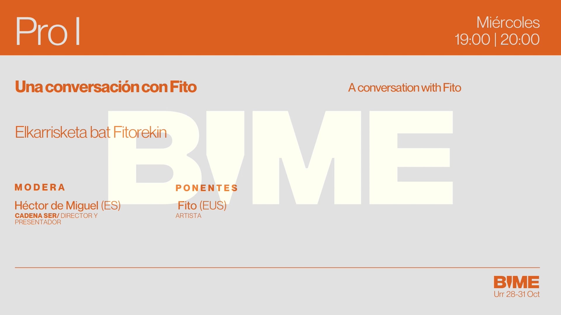 Una conversación con Fito - BIME